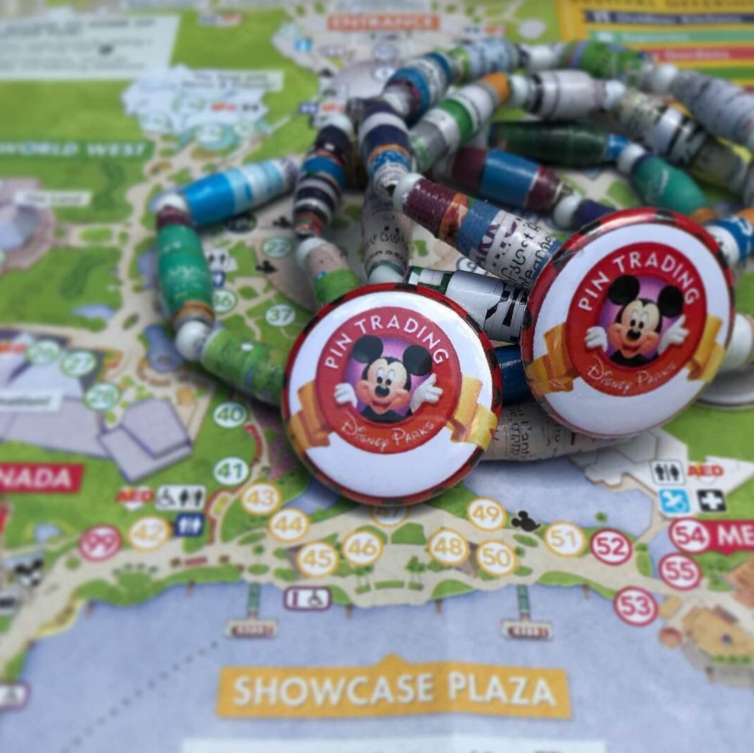 Pin Trading Disney Map Bracelets | Mary's Magical Maps