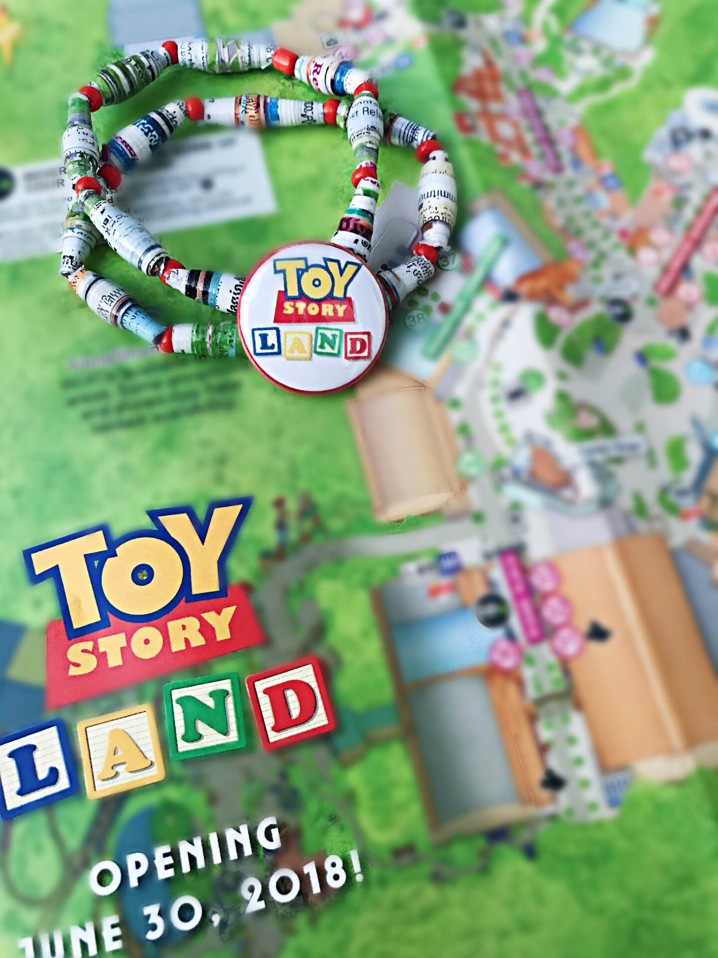 Toy Story Land Disney Map Bracelet | Mary's Magical Maps